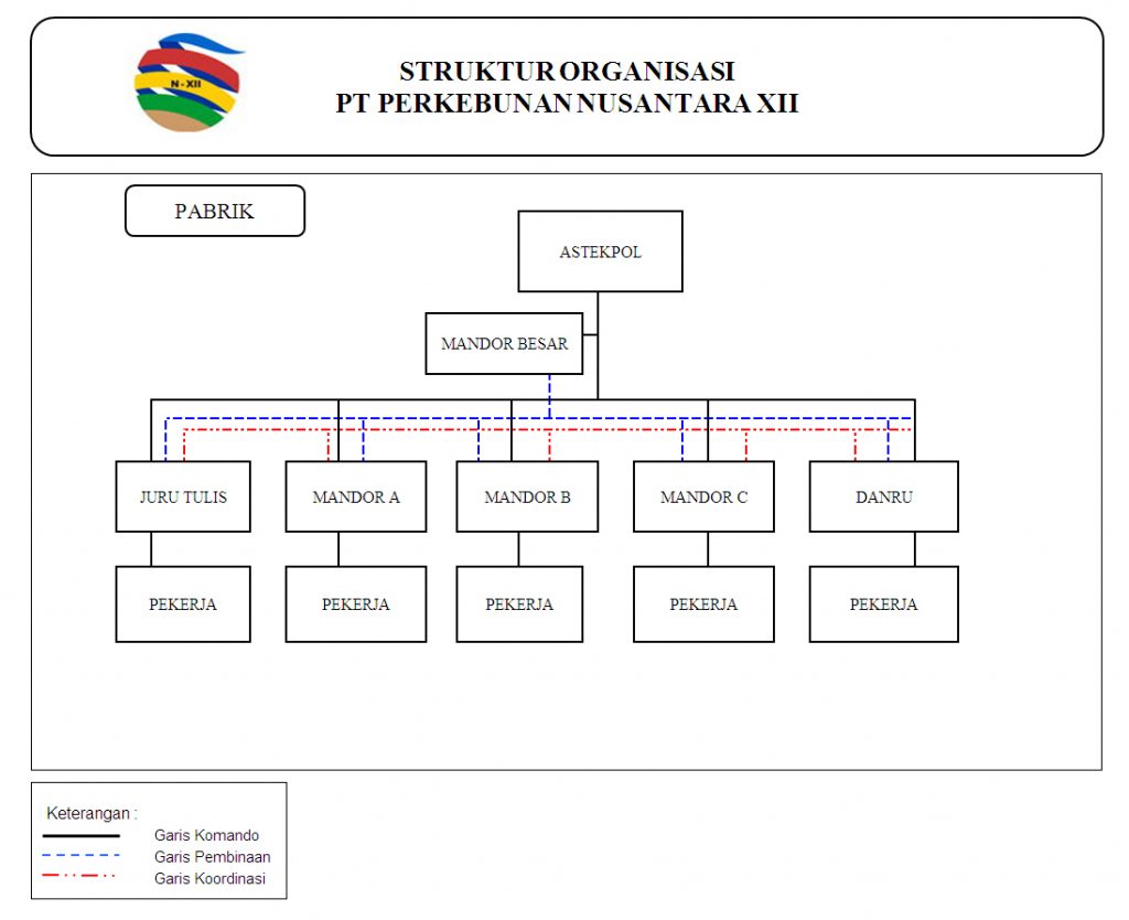 Bagan Organisasi – PT Perkebunan Nusantara XII
